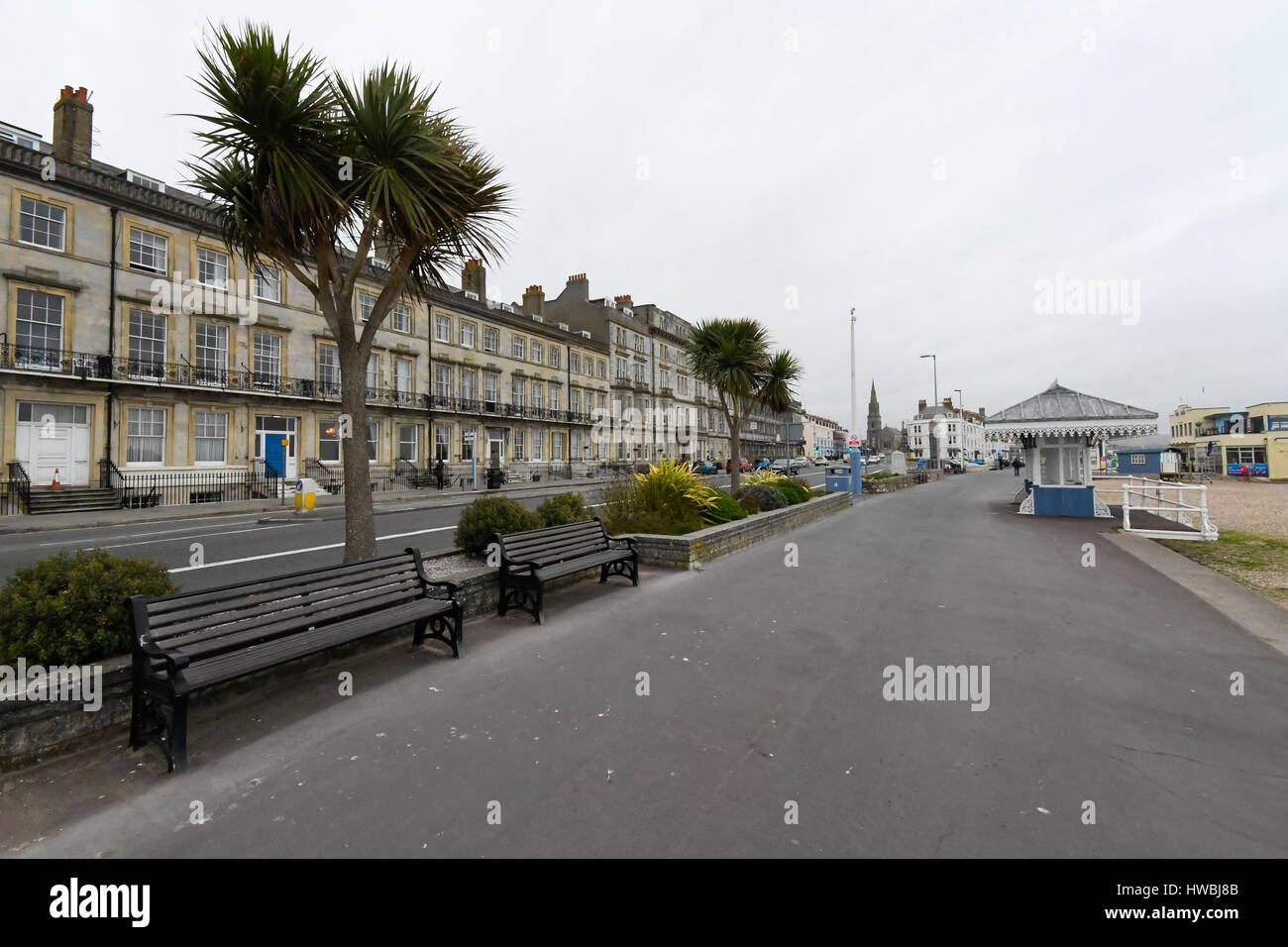 Weymouth, Dorset, UK. 20th Mar, 2017. UK Weather. The Esplanade on a ...