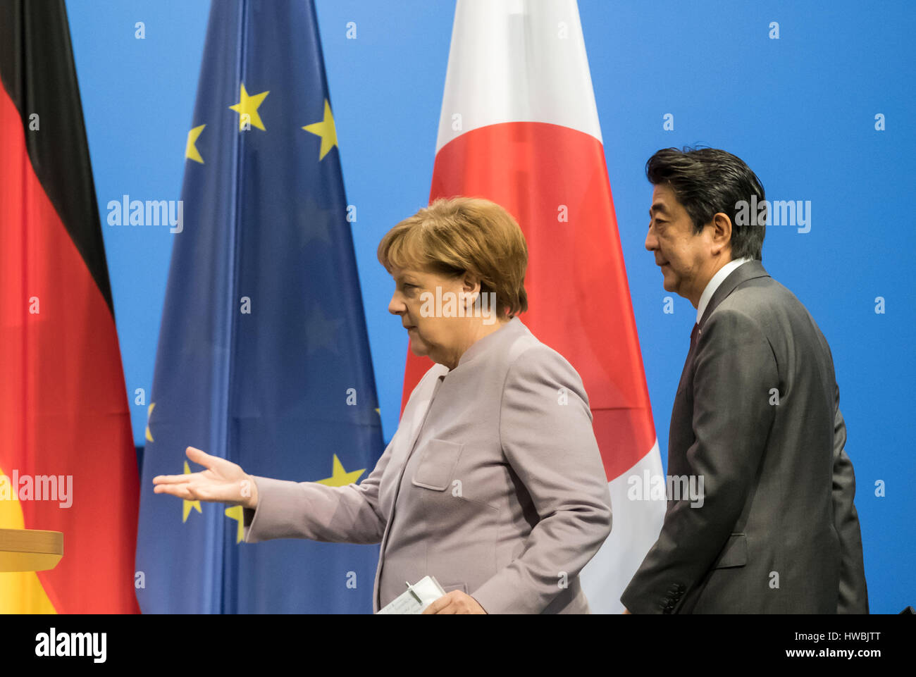 Hanover, Germany. 20th Mar, 2017. German Chancellor Angela Merkel and ...