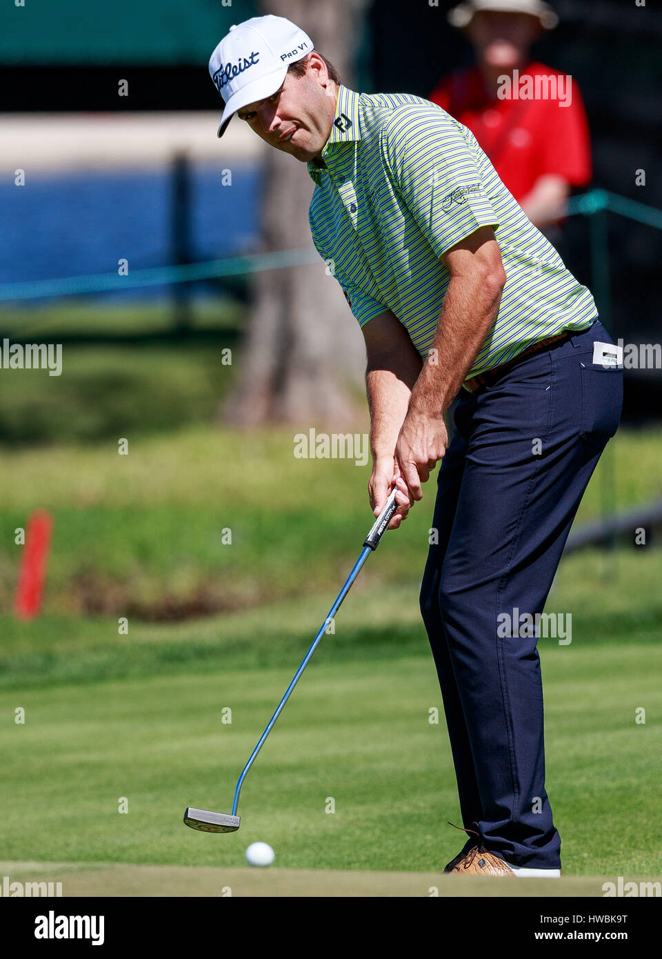 March 19, 2017 - Orlando, Florida, USA- Ben Martin on the 16th green ...