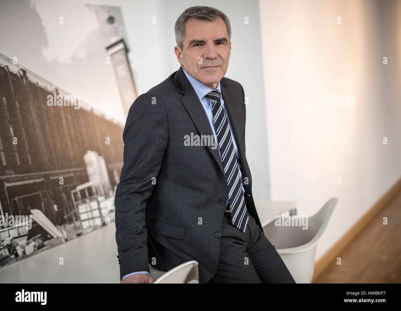 Hans Demmel, CEO of the TV news channel n-tv, photographed in Cologne ...