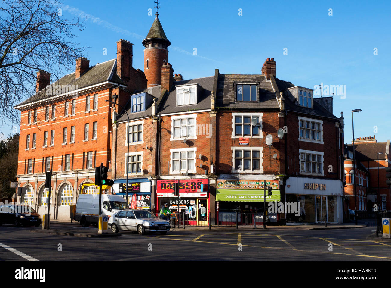 Old fire station building in Lewisham - London, England Stock Photo - Alamy