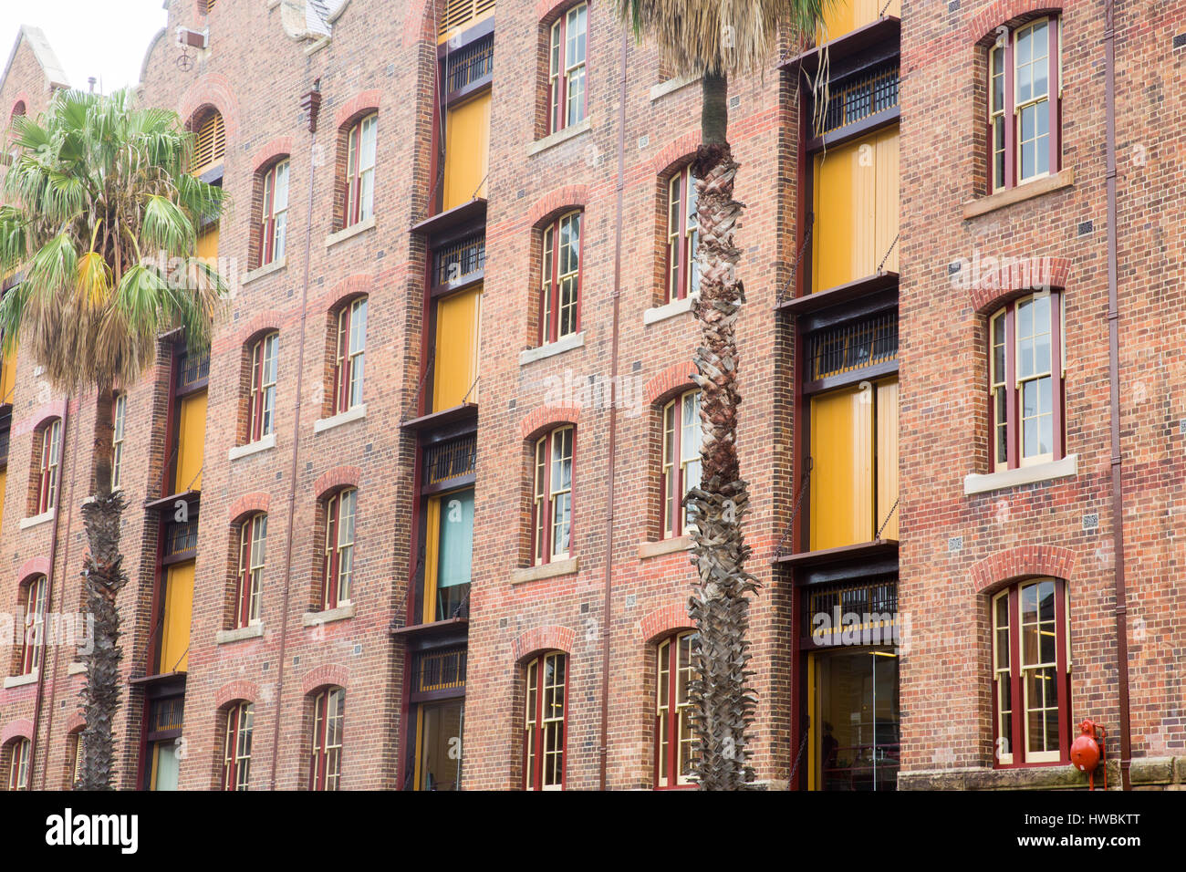 Typical architecture of a brick built warehouse style building in the ...