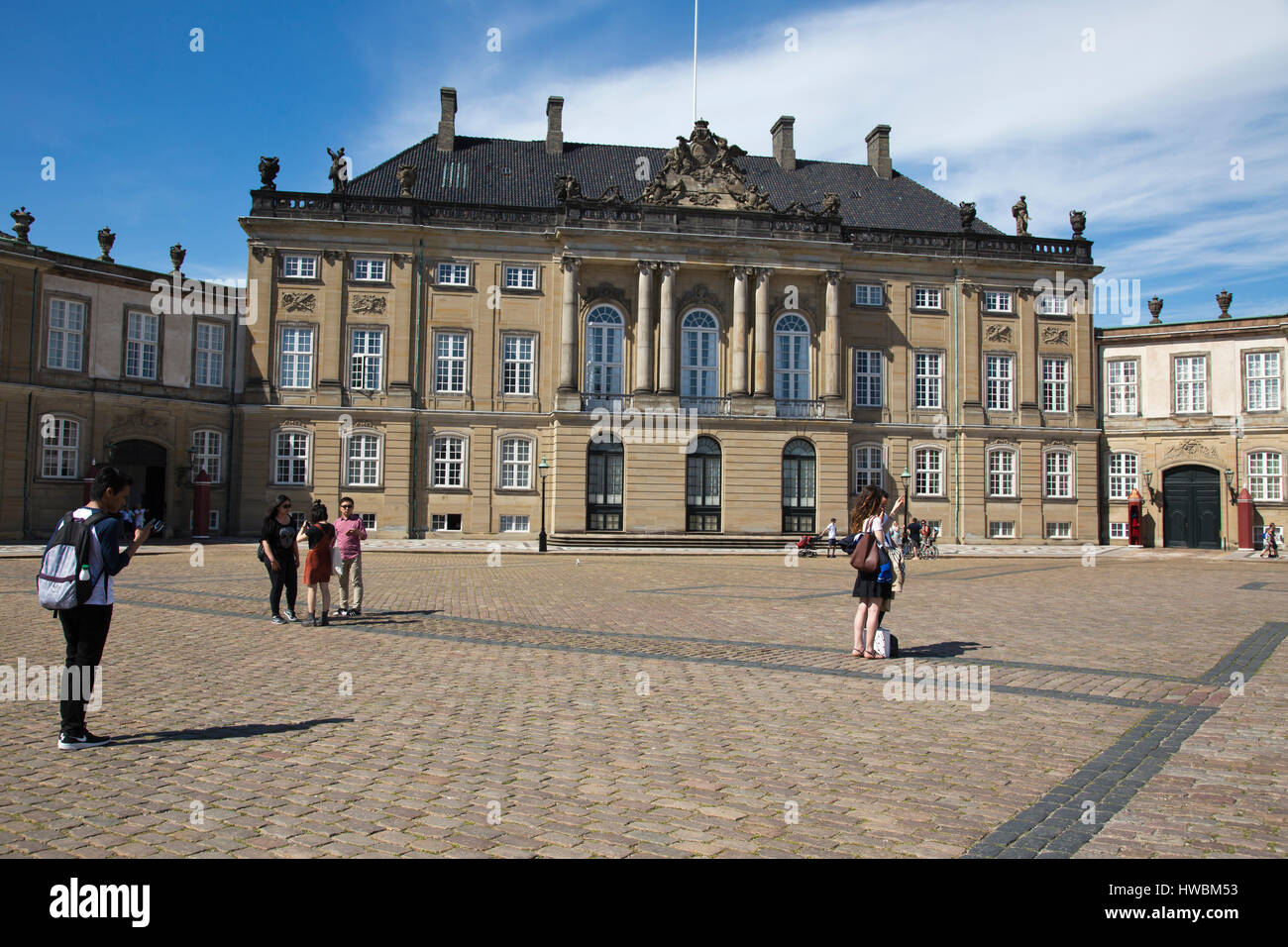 Amalienborg Palace, Copenhagen, Denmark Stock Photo - Alamy