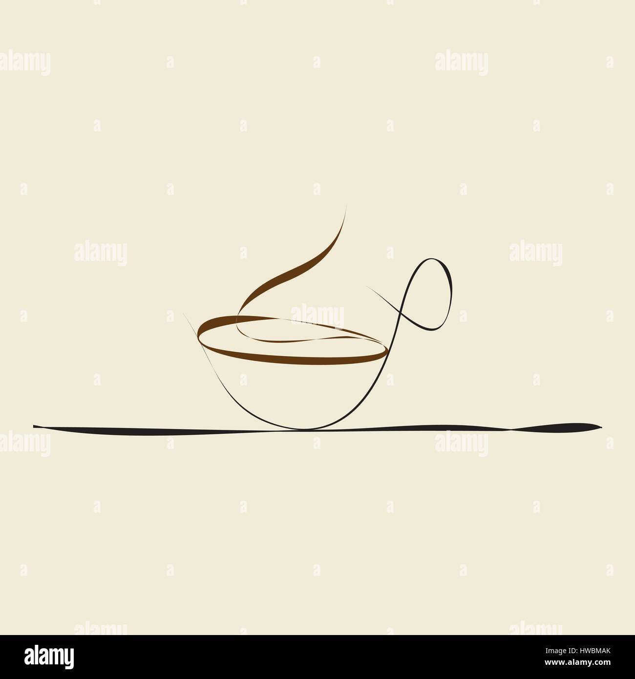 Hot cocoa on table Stock Vector Images - Alamy