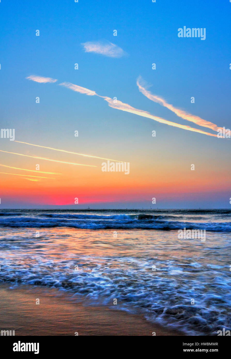 Beautiful sunrise over the sea Stock Photo - Alamy