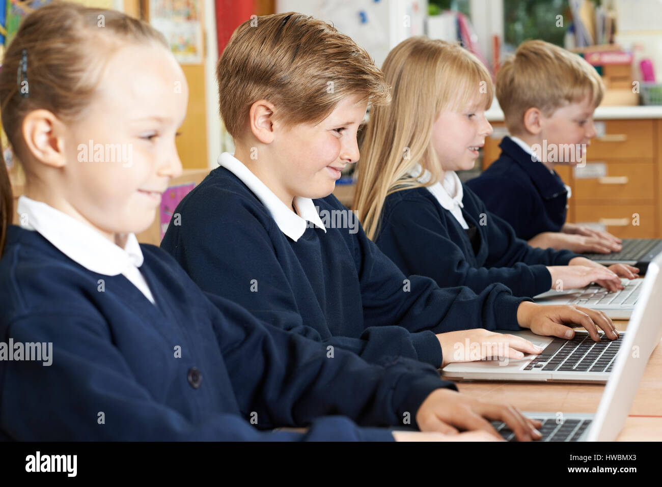 Classroom of children online learning hi-res stock photography and ...