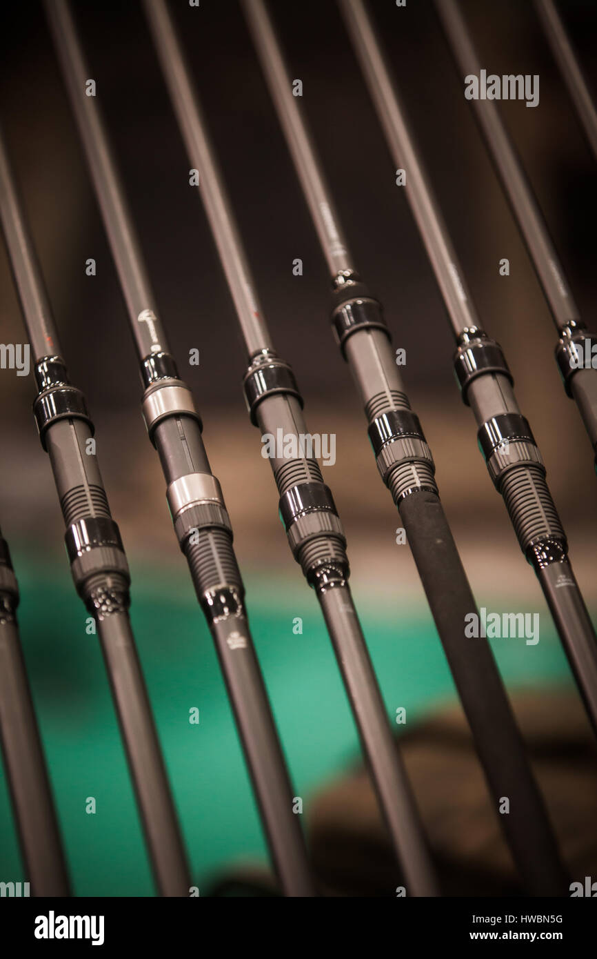 Multiple fishing rods hi-res stock photography and images - Alamy