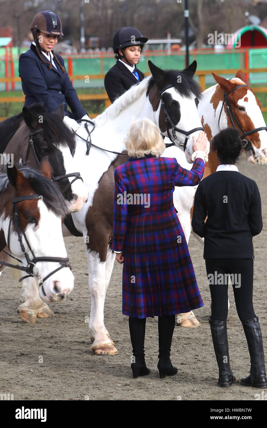 The Duchess of Cornwall, President, Ebony Horse Club, visits the ...