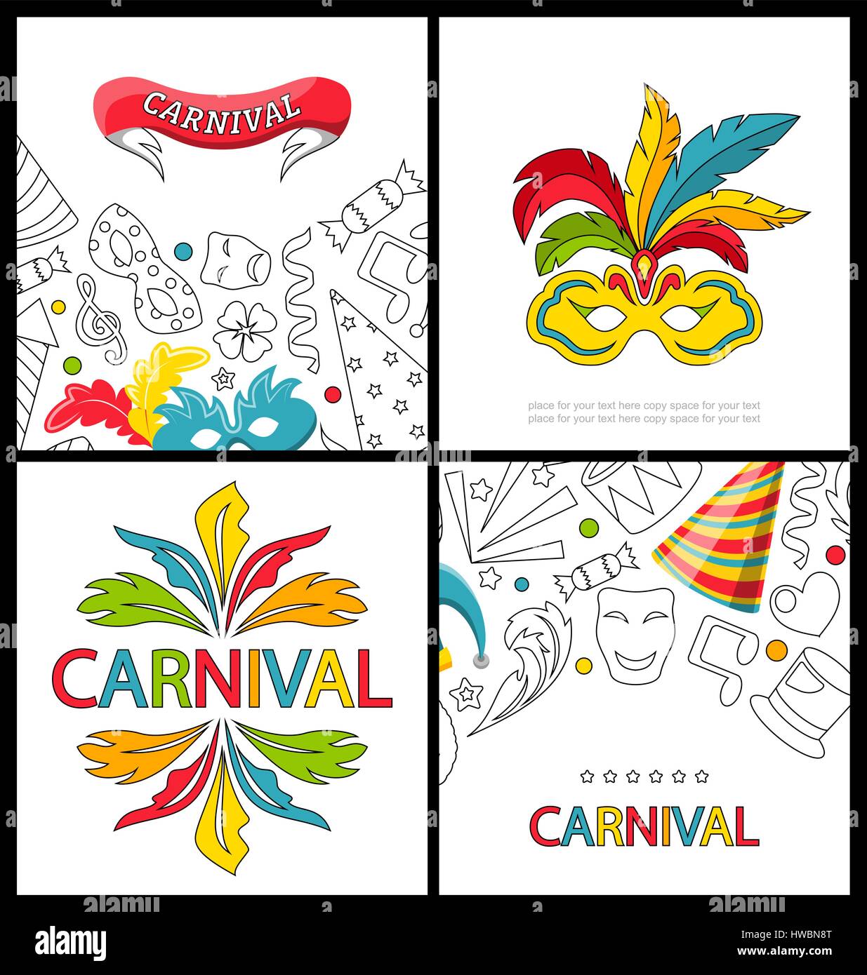 Purim celebration parade Stock Vector Images - Alamy