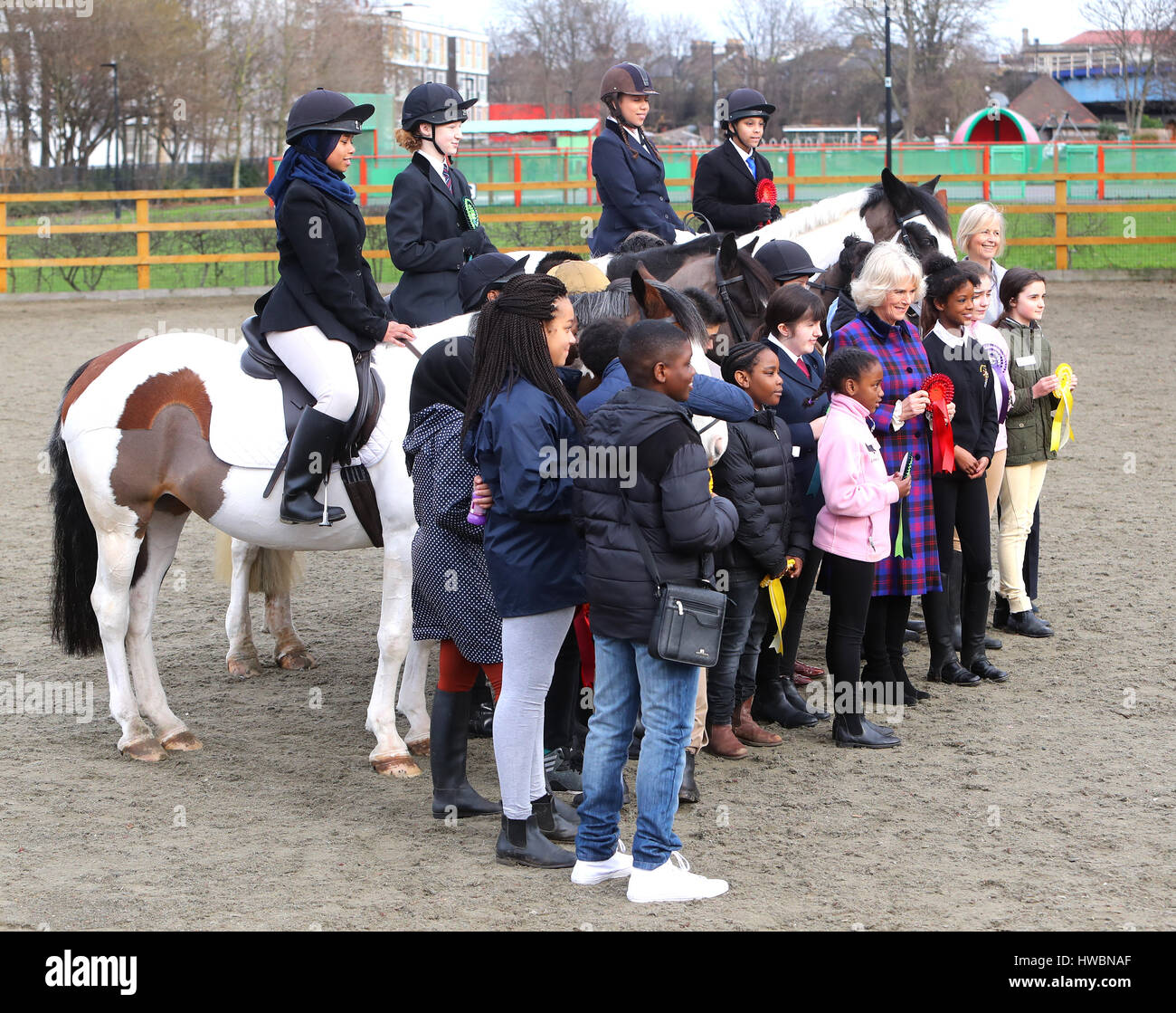 The Duchess of Cornwall, President, Ebony Horse Club, visits the ...