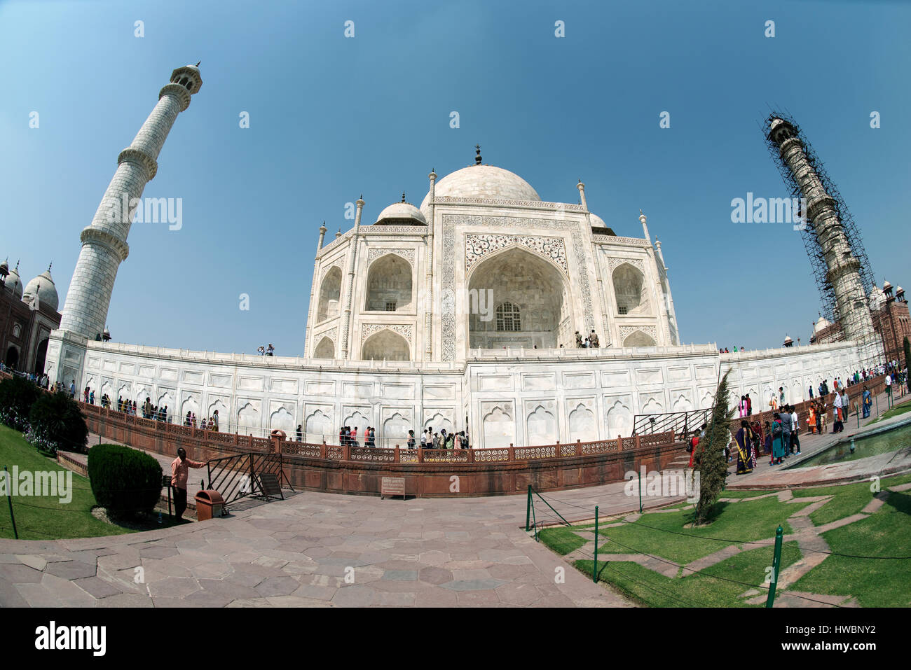 The image of Taj Mahal was taken in Agra, Uthar Pardesh, India Stock ...
