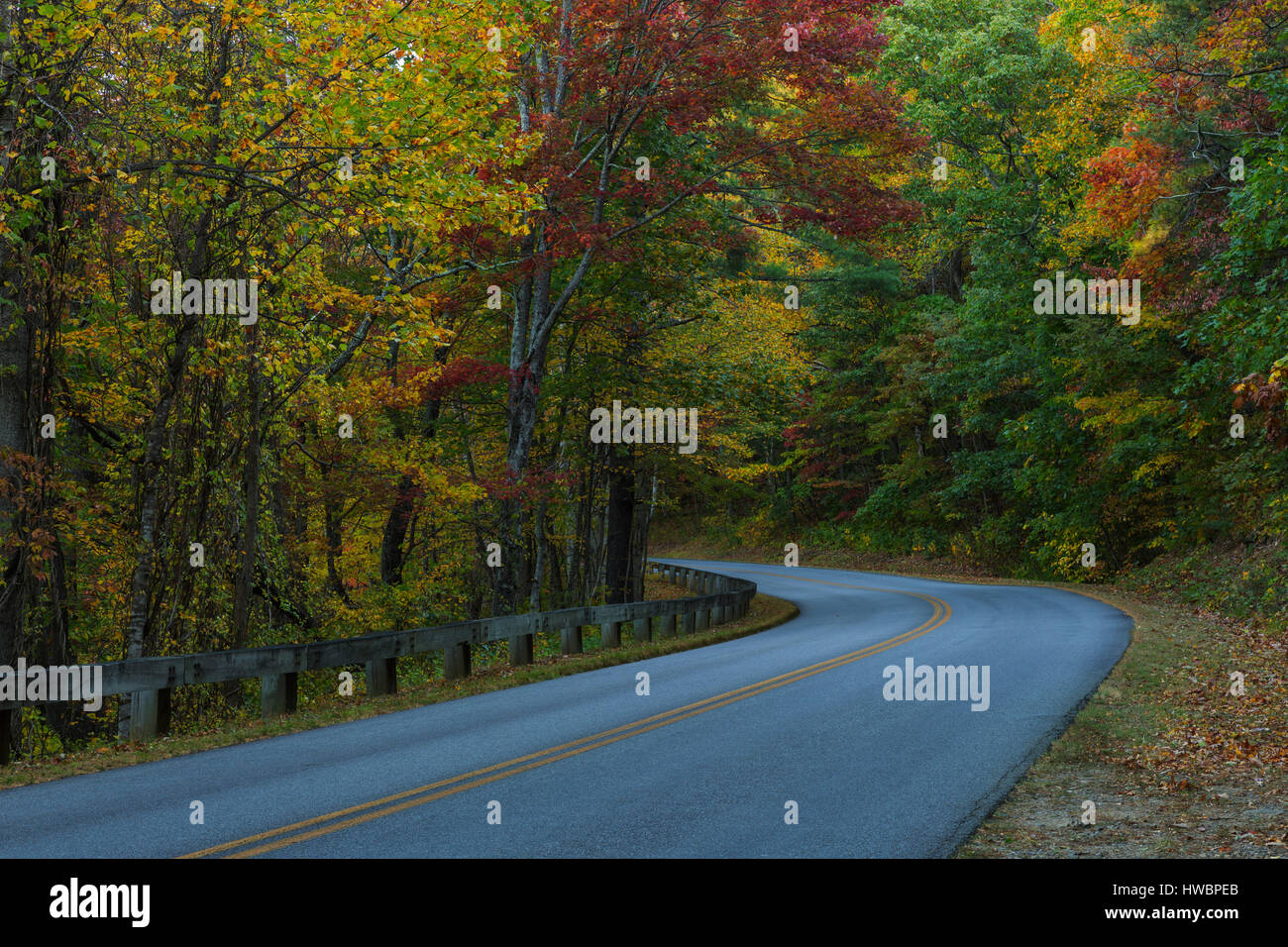 Fall color in blue ridge mountains hi-res stock photography and images ...