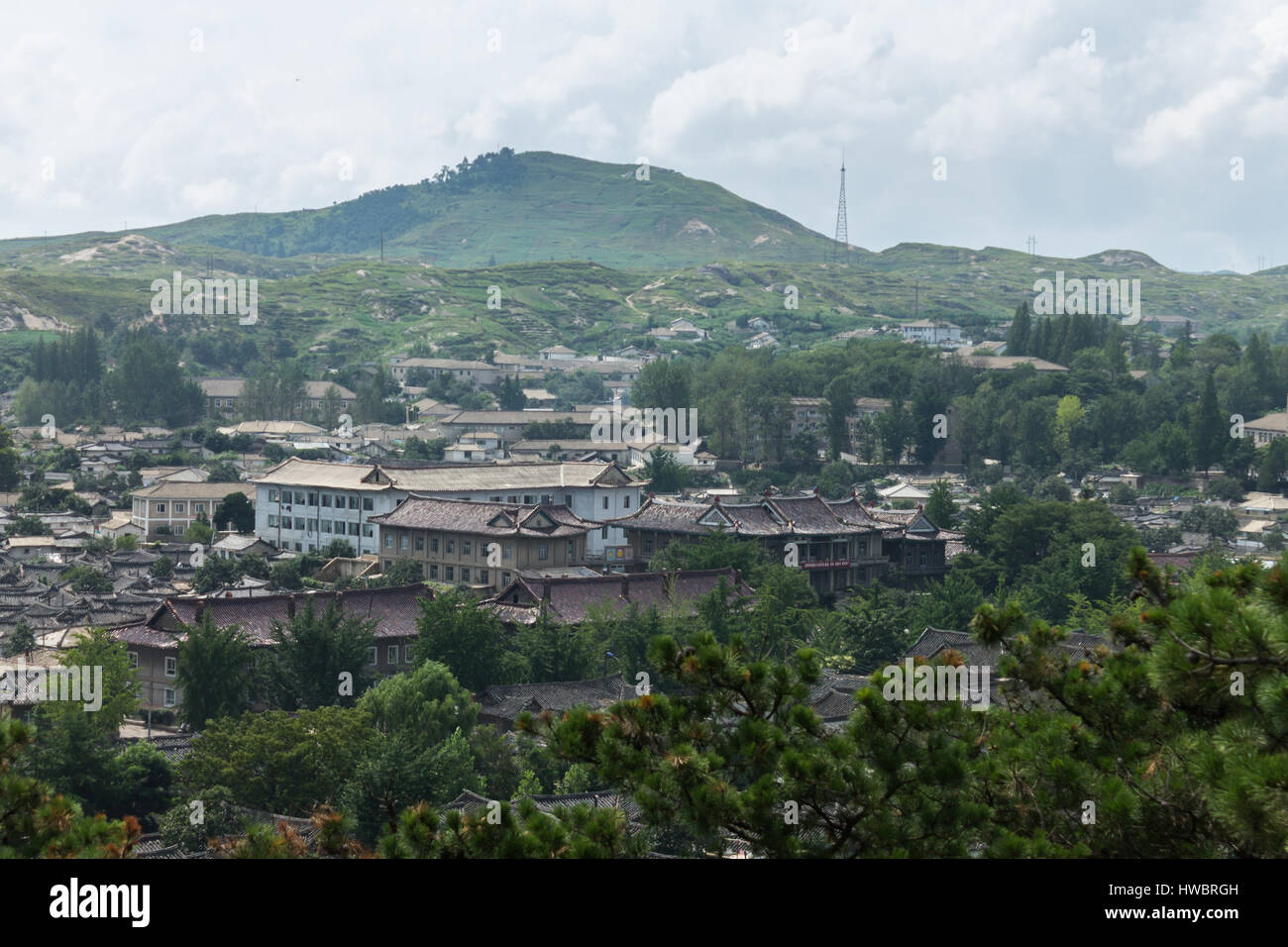 view of the city of Kaesong, North Korea Stock Photo - Alamy