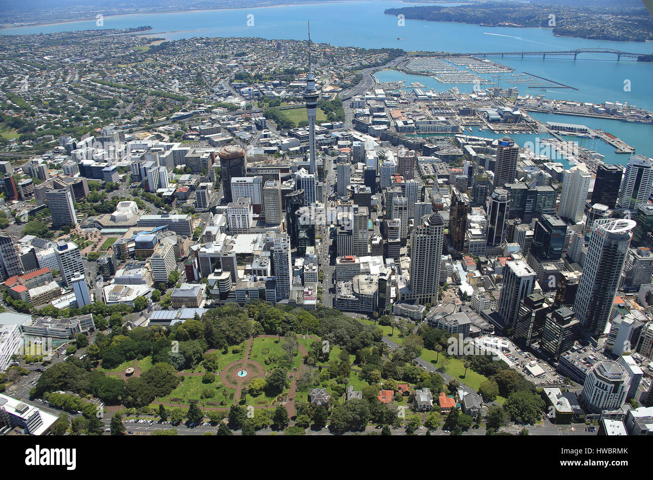 Auckland Aerial Photography Stock Photo - Alamy