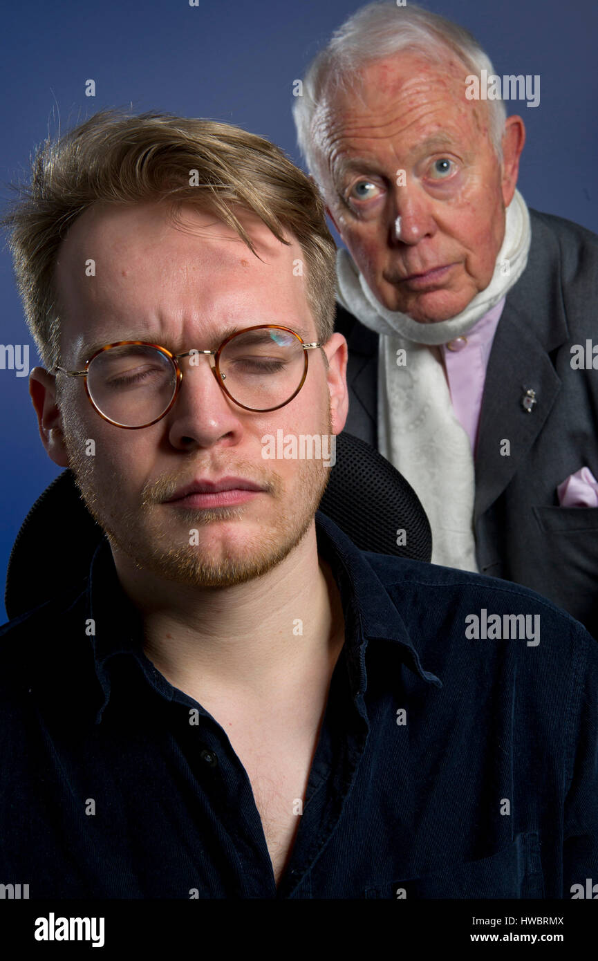 Tony Buzan(white hair) and expert on memory training with subject Tom ...