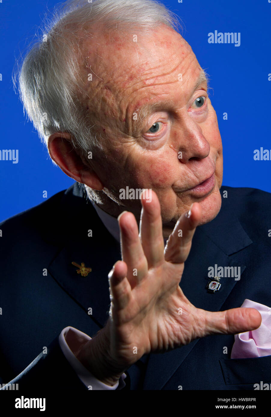 Tony Buzan(white hair) and expert on memory training with subject Tom ...