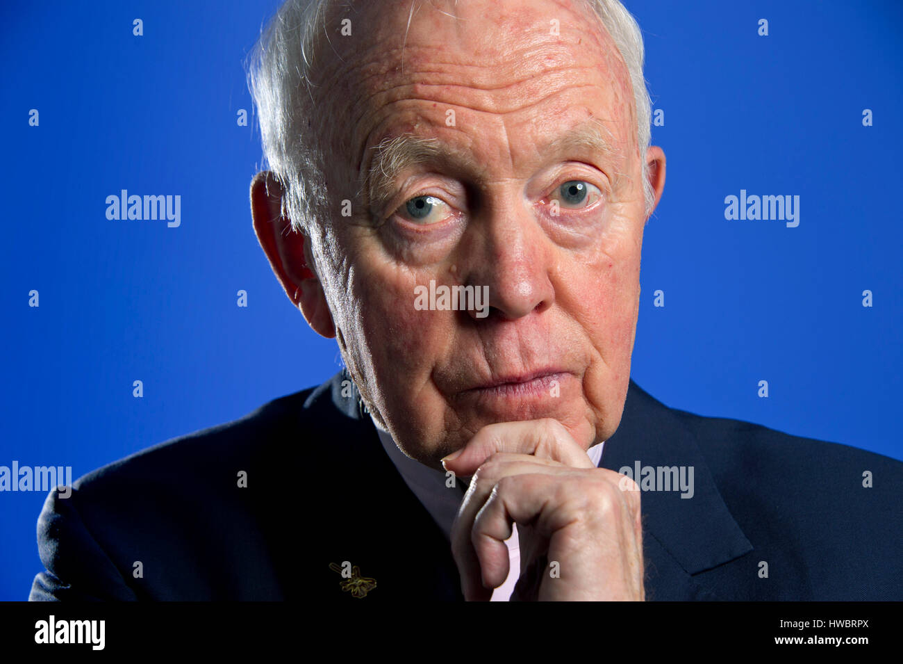 Tony Buzan(white hair) and expert on memory training with subject Tom ...