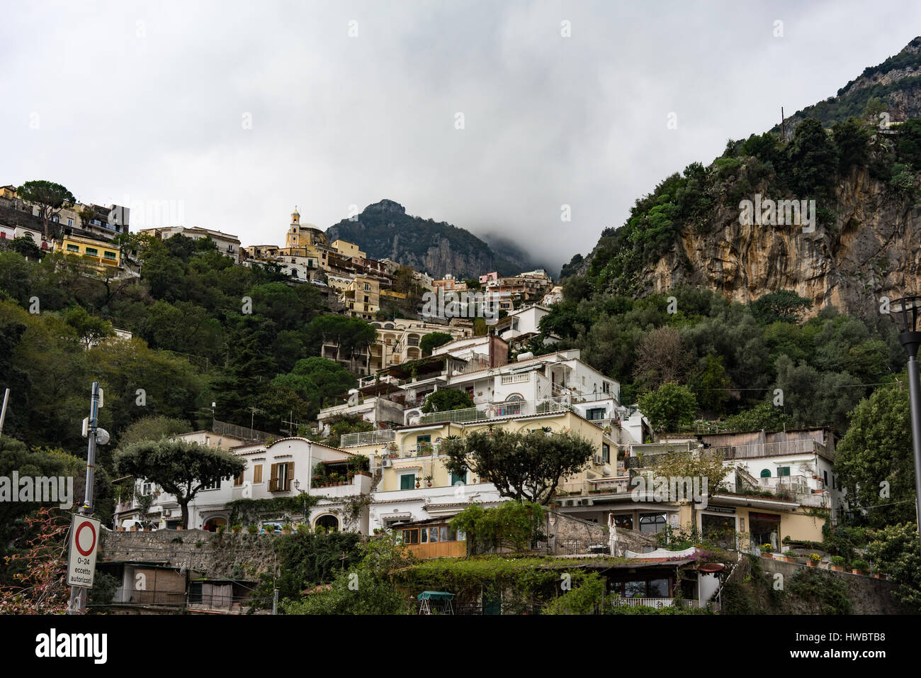Italian hillside village Stock Photo - Alamy