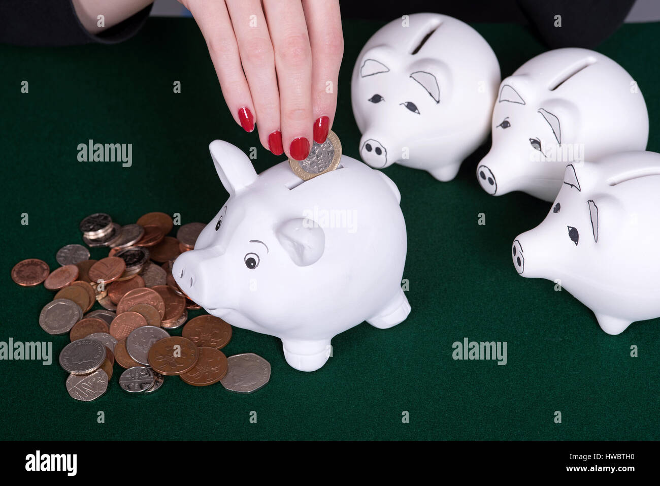 Money boxes hi-res stock photography and images - Alamy