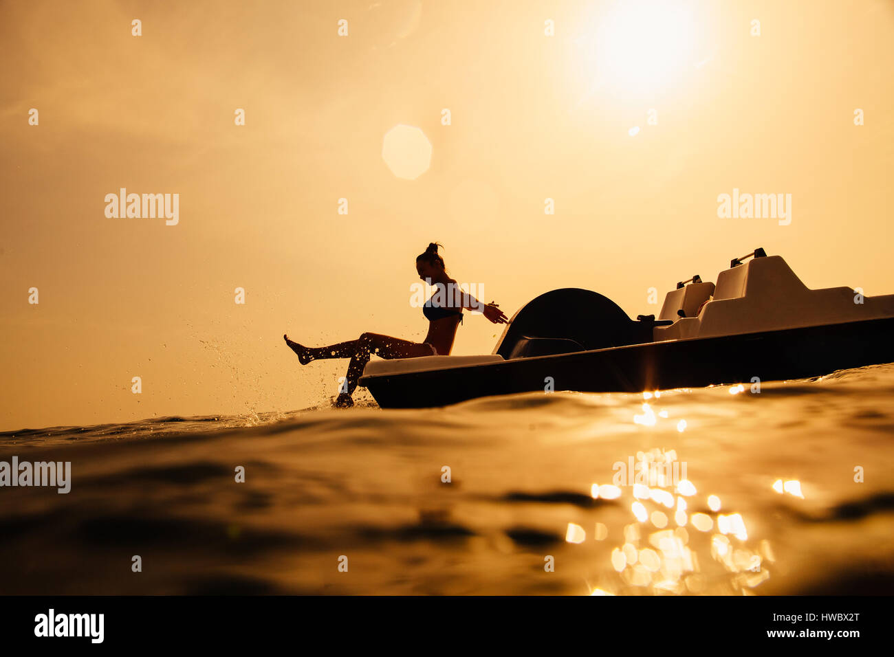 Female bikini boats hi-res stock photography and images - Alamy