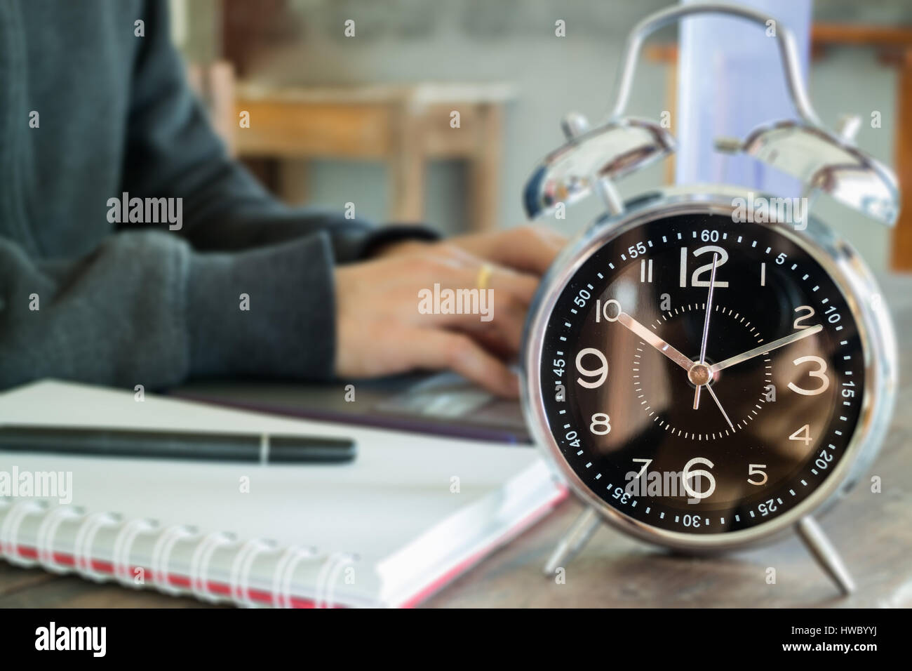 Business Woman Working Late At Home, stock photo Stock Photo - Alamy