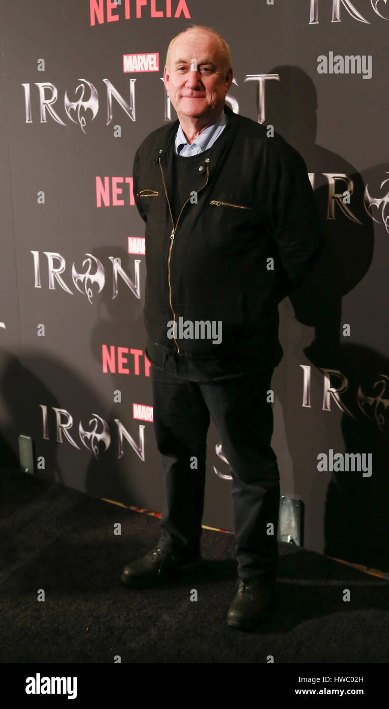 New York, NY USA - March 15, 2017: Jeph Loeb attends Marvels Iron Fist ...