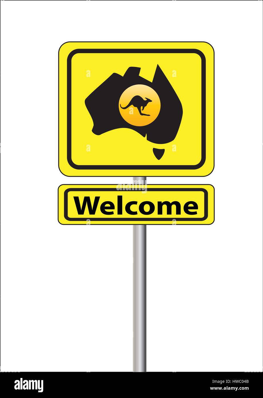 Welcome to australia sign hi-res stock photography and images - Alamy