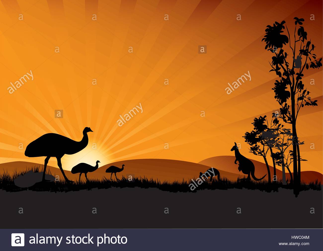 Australian Outback Stock Vector Images - Alamy