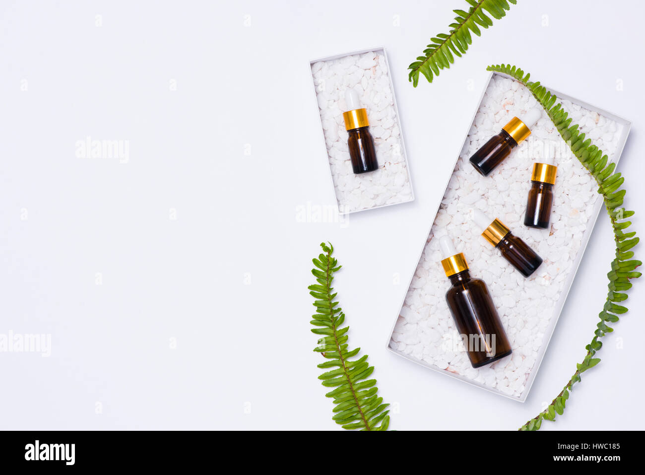 Branding mock-up. Natural essential oil. Natural beauty product concept ...