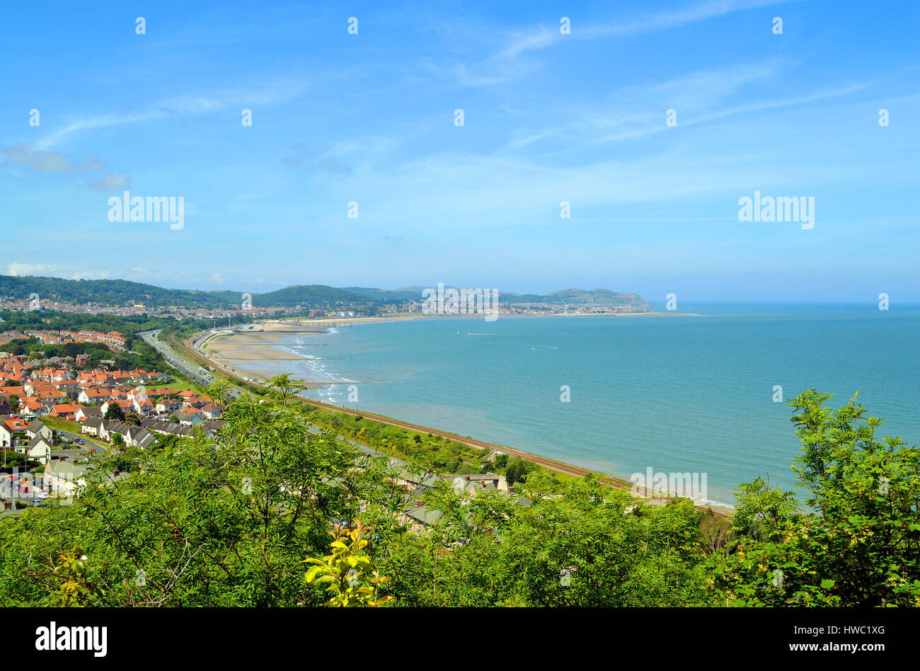 Colwyn Bay in North Wales Stock Photo - Alamy