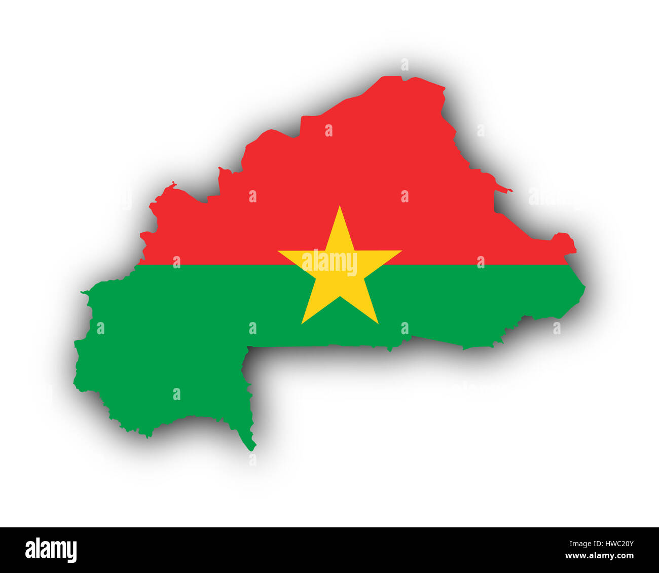 Country burkina faso map hi-res stock photography and images - Alamy