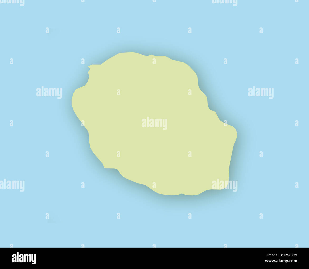 Reunion island map hi-res stock photography and images - Alamy