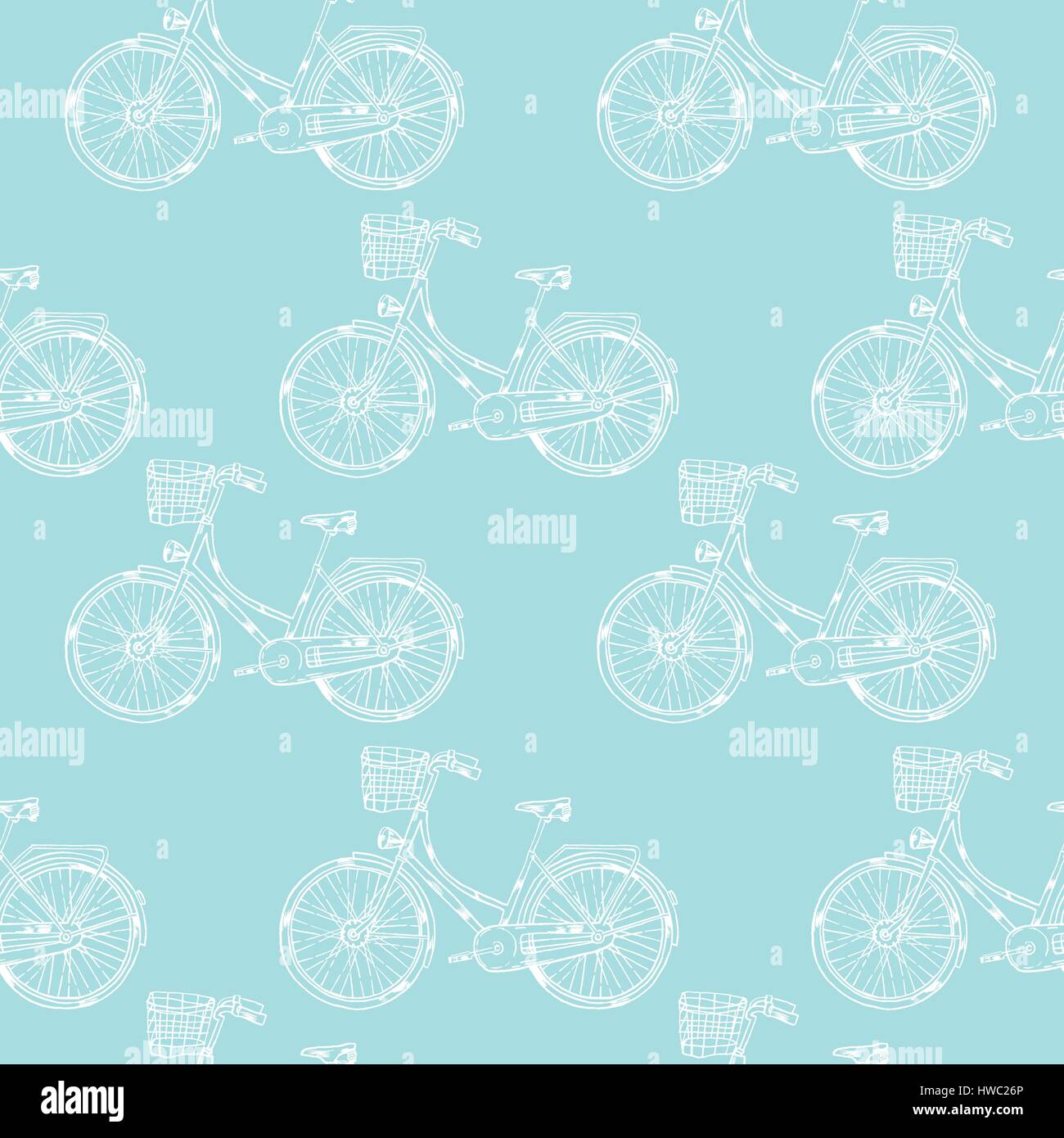 Vector Bicycle with Cart Stock Vector Image & Art - Alamy