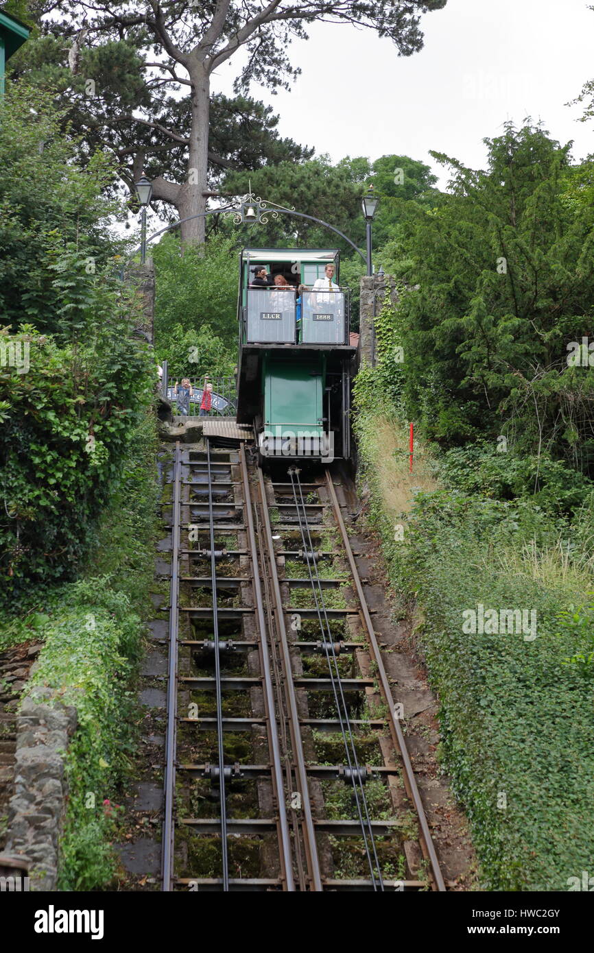 Lynmouth to Lynton hydro / water powered cliff funicular railway, North ...