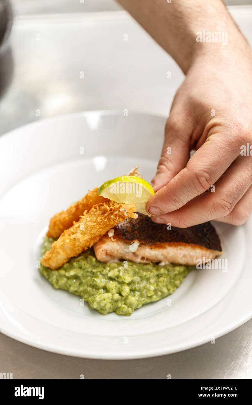 Garnishing Fish High Resolution Stock Photography and Images - Alamy