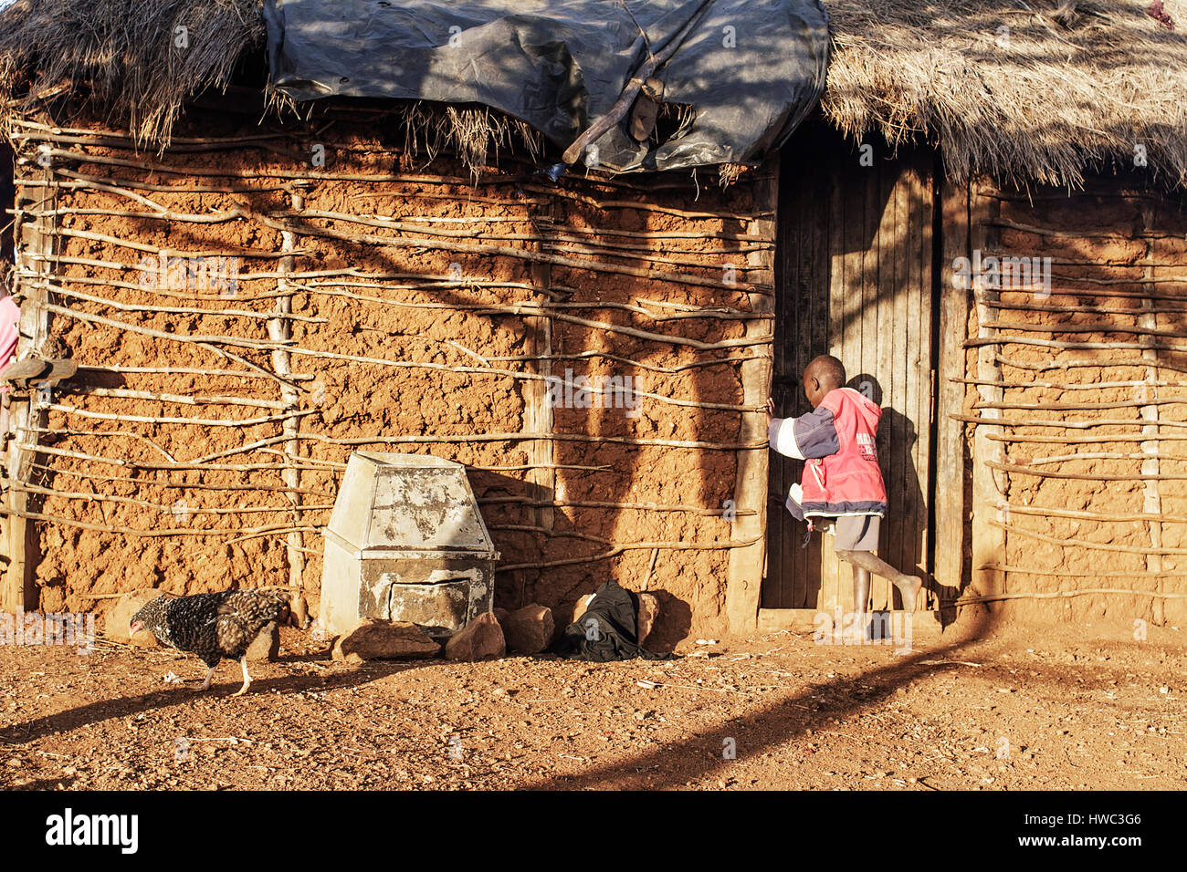 A boy in a rural community, Kenya Stock Photo - Alamy