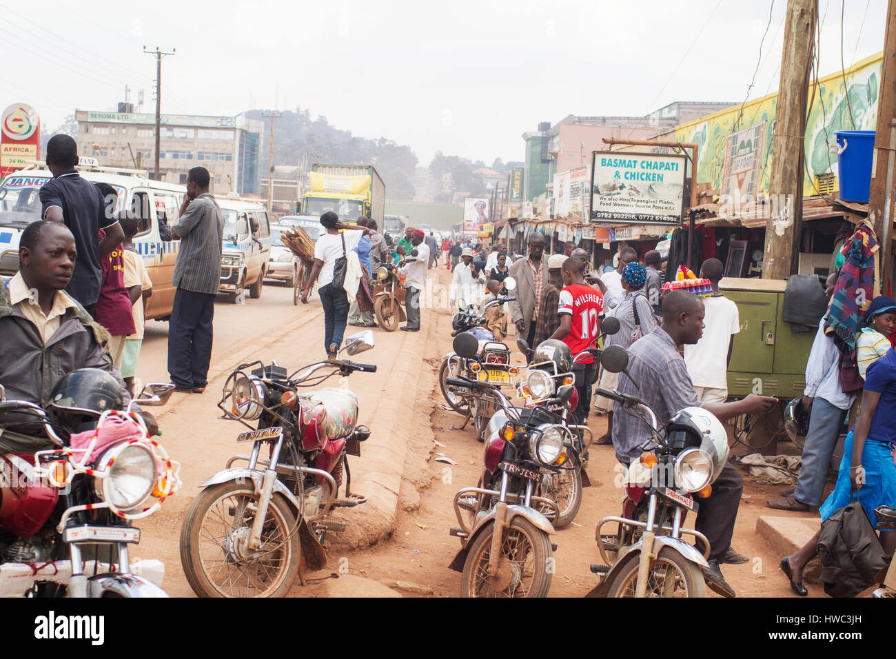 A street in the northern Kampala, Uganda Stock Photo - Alamy