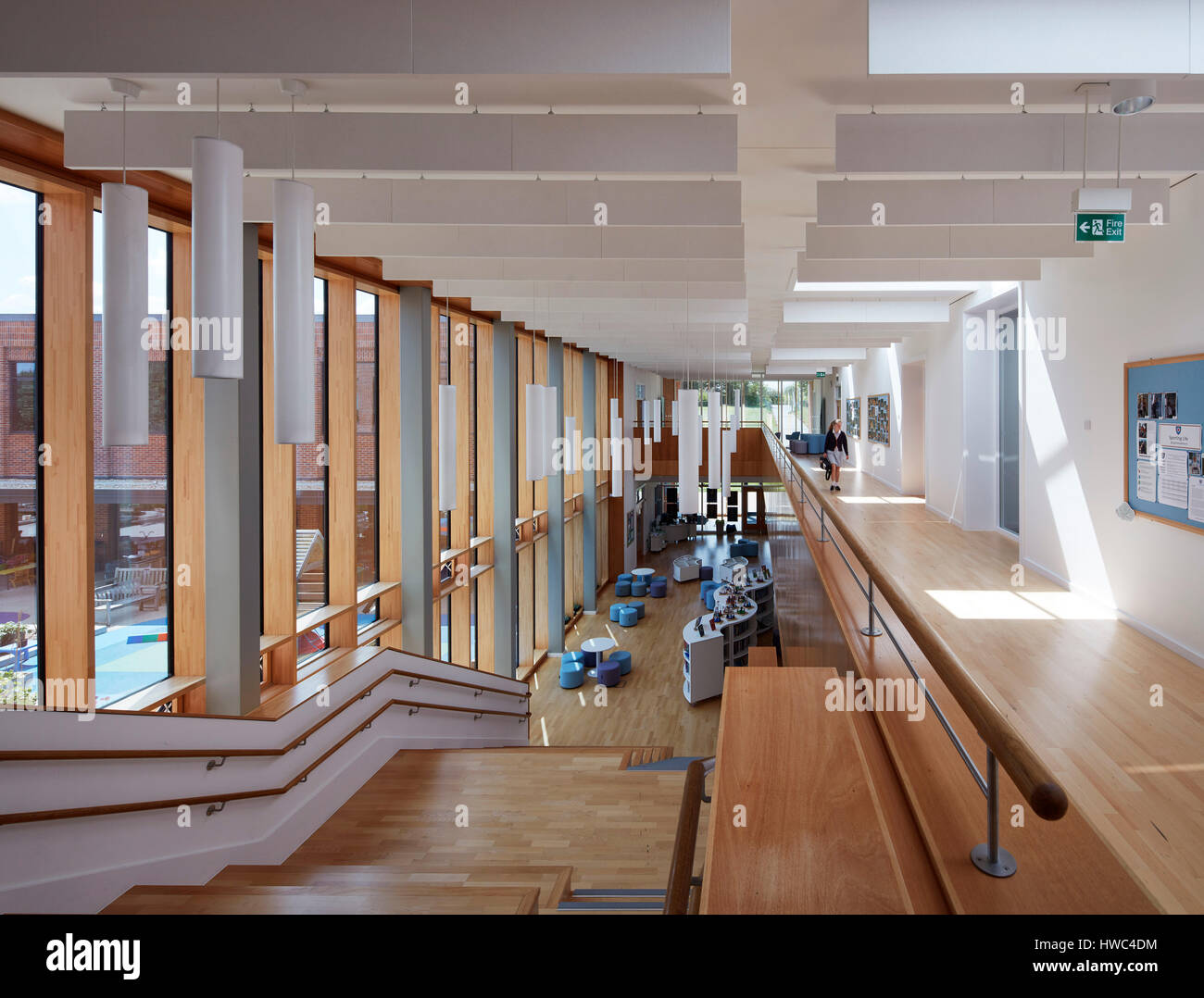 Amphitheatre stair with heart space. St Swithun's School, Winchester ...