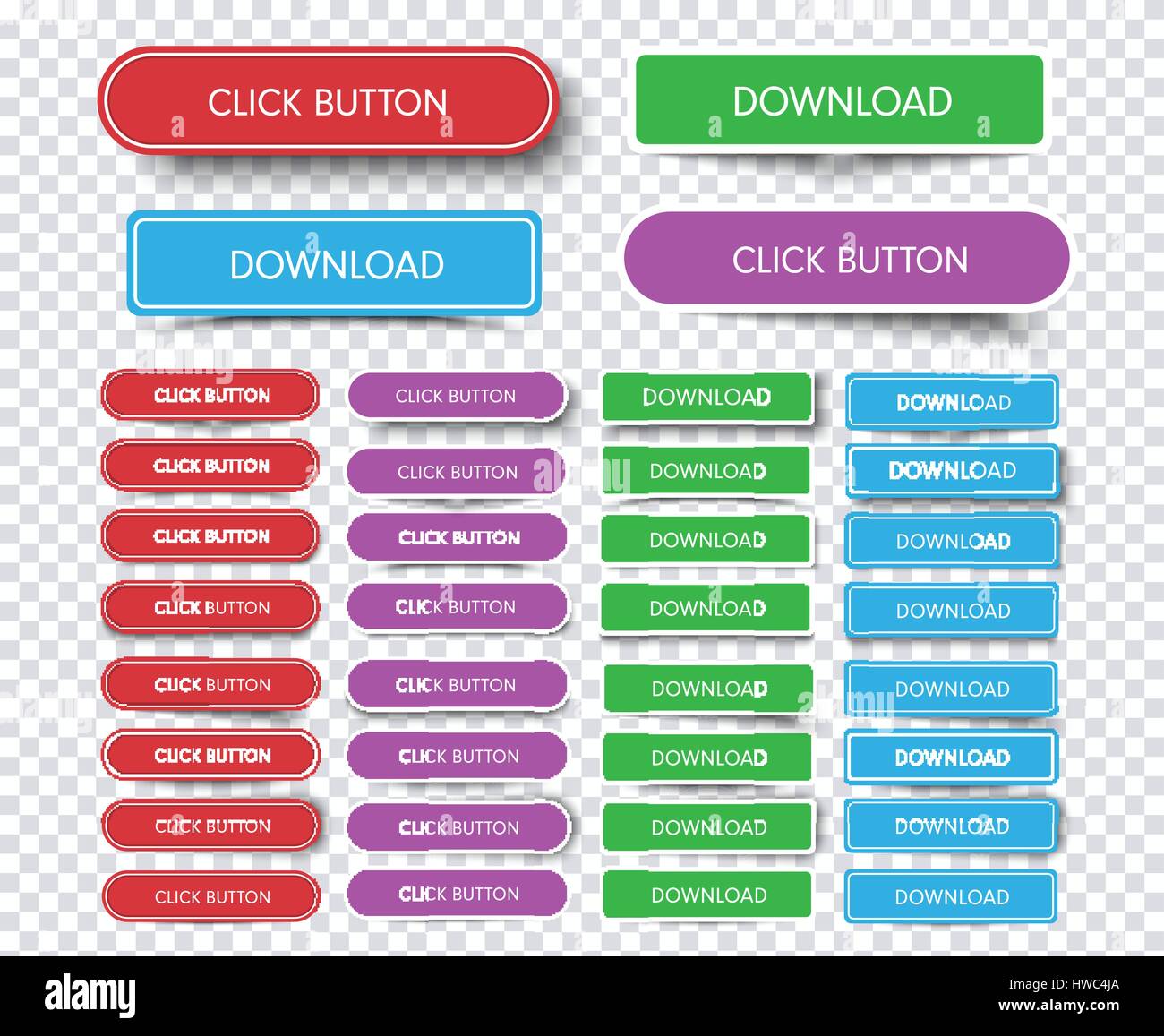 Push label Stock Vector Images - Alamy
