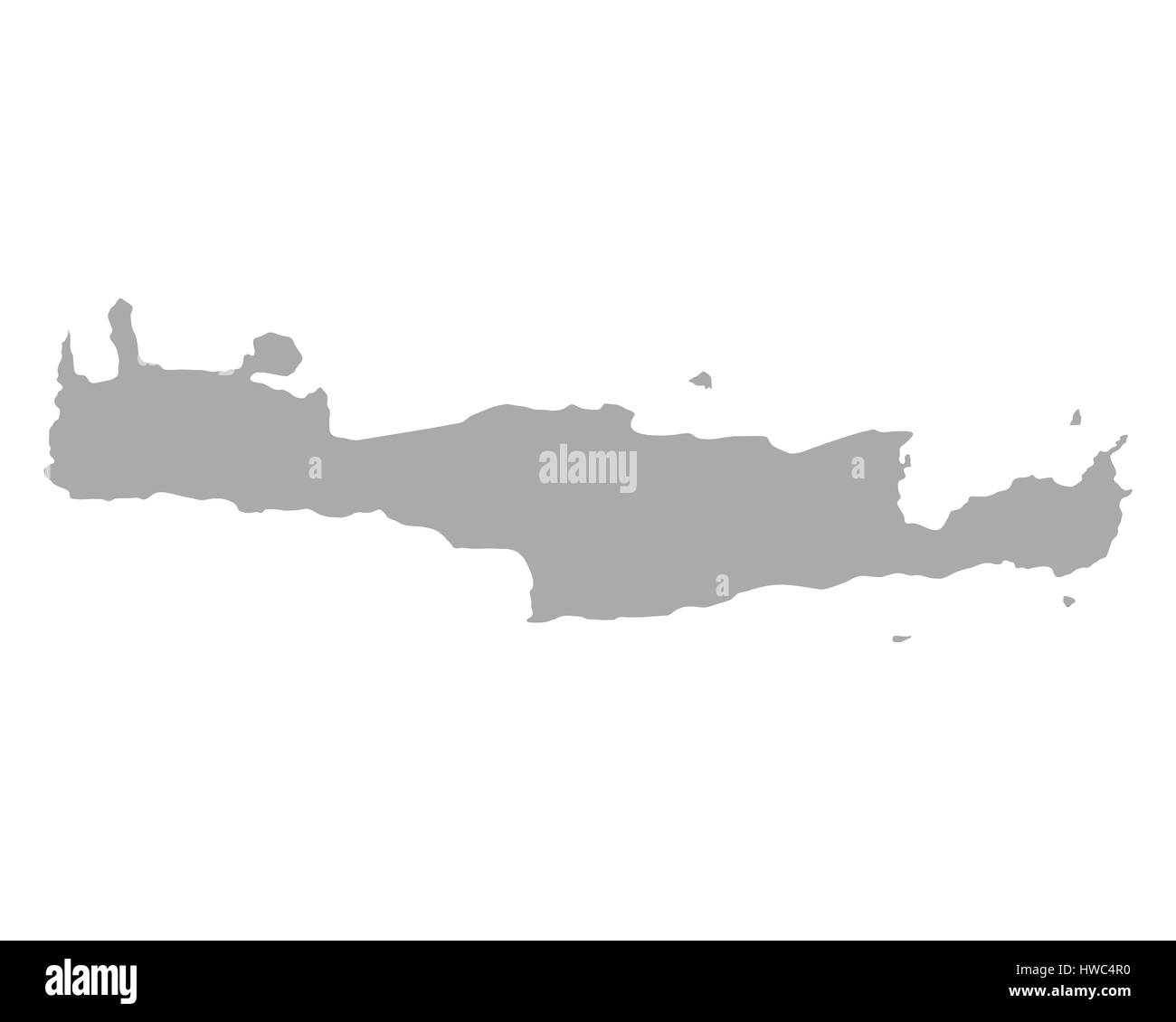 Map of Crete Stock Photo - Alamy