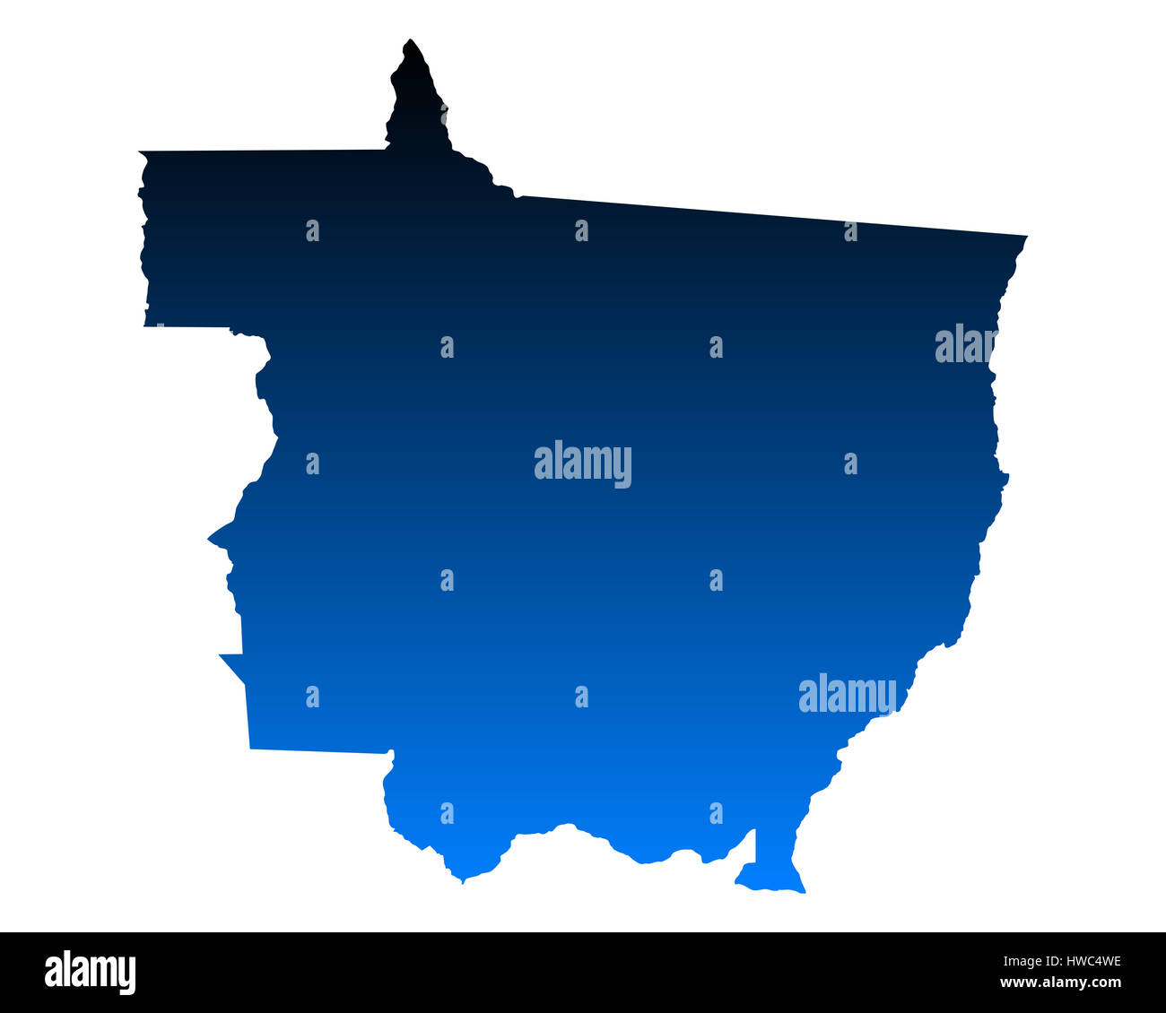 Map of Mato Grosso Stock Photo - Alamy