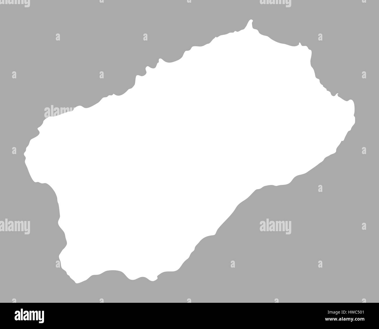 Map of Santo Antao Stock Photo - Alamy