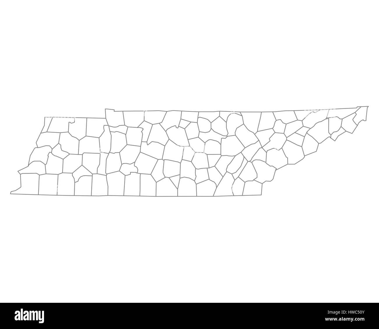 full map of tennessee