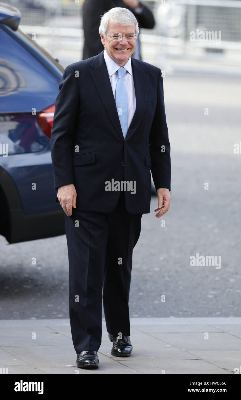 Former British Prime Minister Sir John Major attending the Commonwealth ...