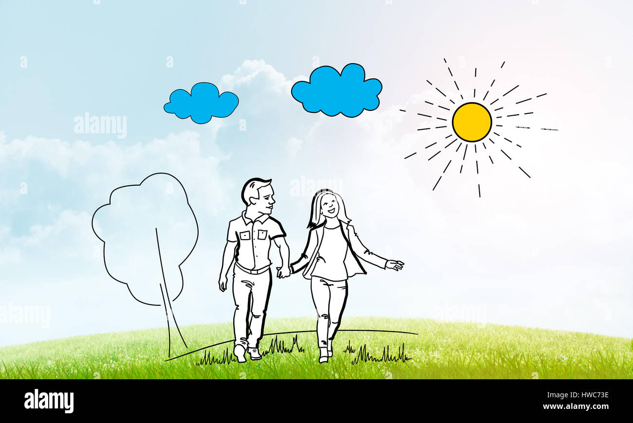 We are happy together Stock Photo - Alamy