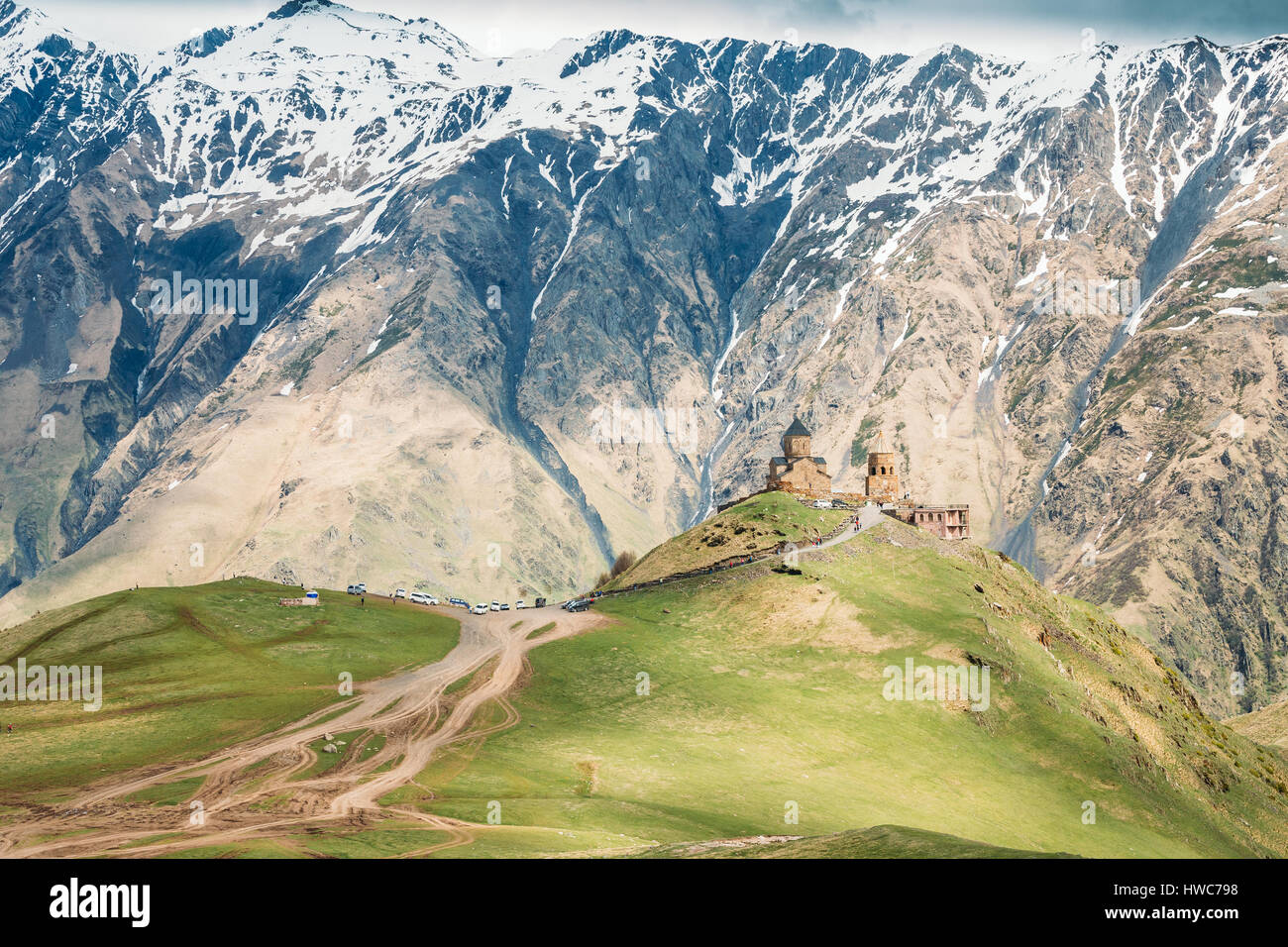 Gergeti Trinity Church Or Tsminda Sameba - Holy Trinity Church Near ...