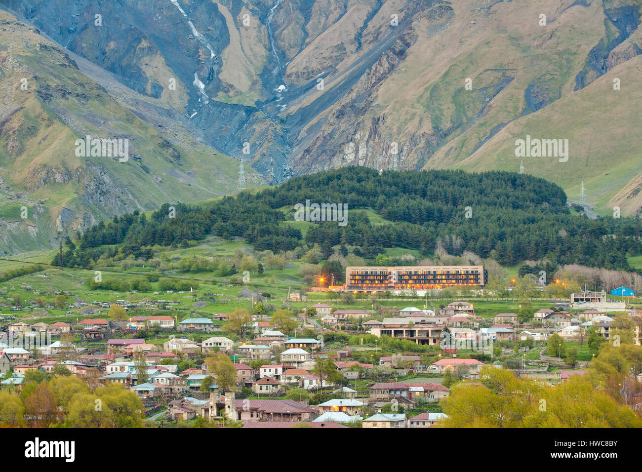 Stepantsminda mountain in hi-res stock photography and images - Alamy