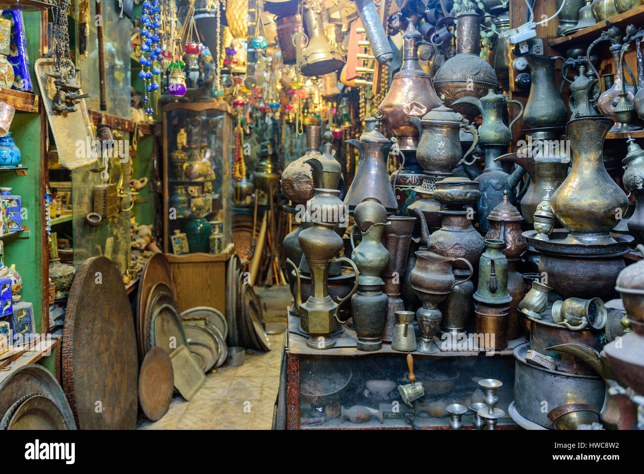 antique store in the old city of Jerusalem, Israel Stock Photo - Alamy