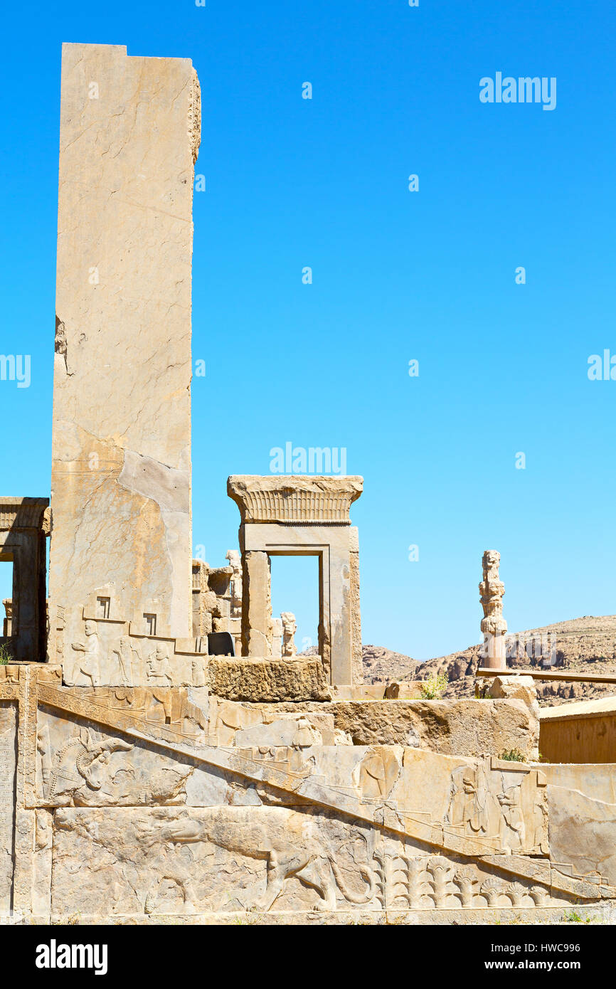 in iran persepolis the old ruins historical destination monuments and ...