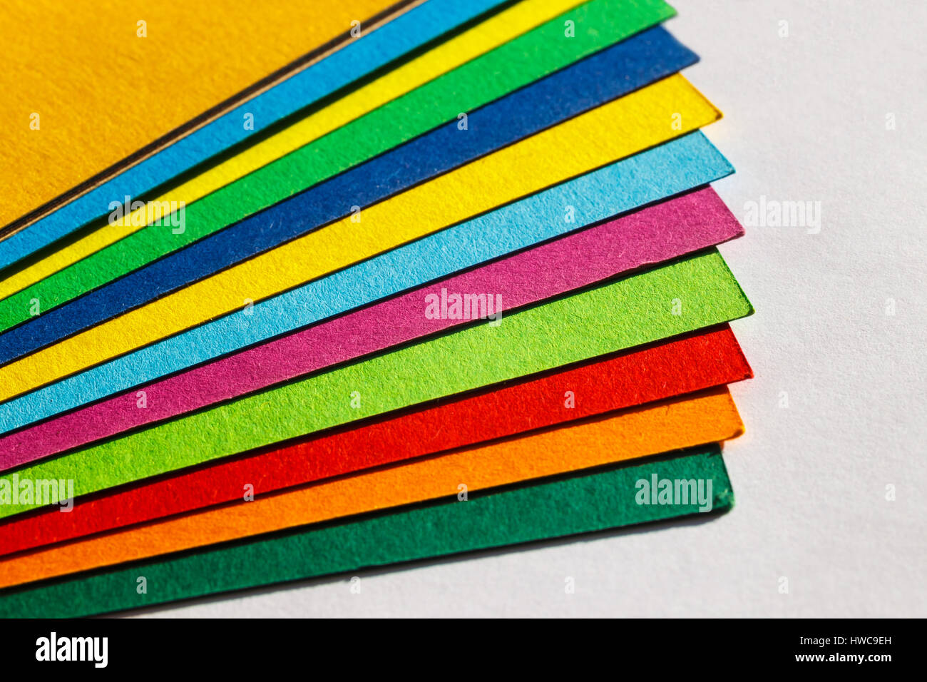 Colorful Paper isolated on white background, close up Stock Photo - Alamy